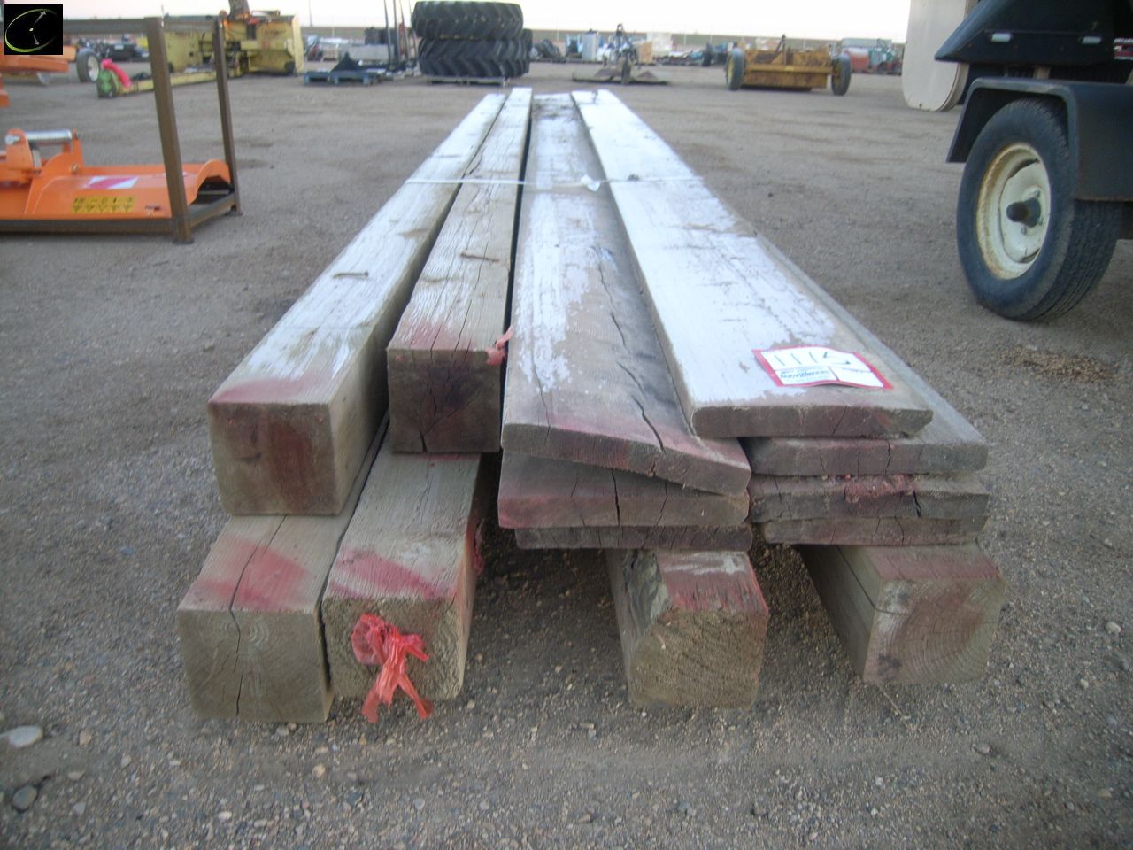 LUMBER 4PCS 6X6X24 PWF, 2PCS 6X6X20 PWF, 2PCS 6X6X16 PWF, 2PCS 2X12X22 FIRÂ