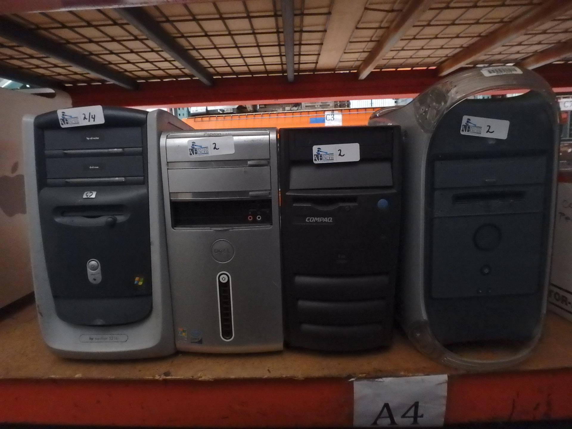 LOT OF 4 COMPUTERS INCLUDING HP, DELL, COMPAQ