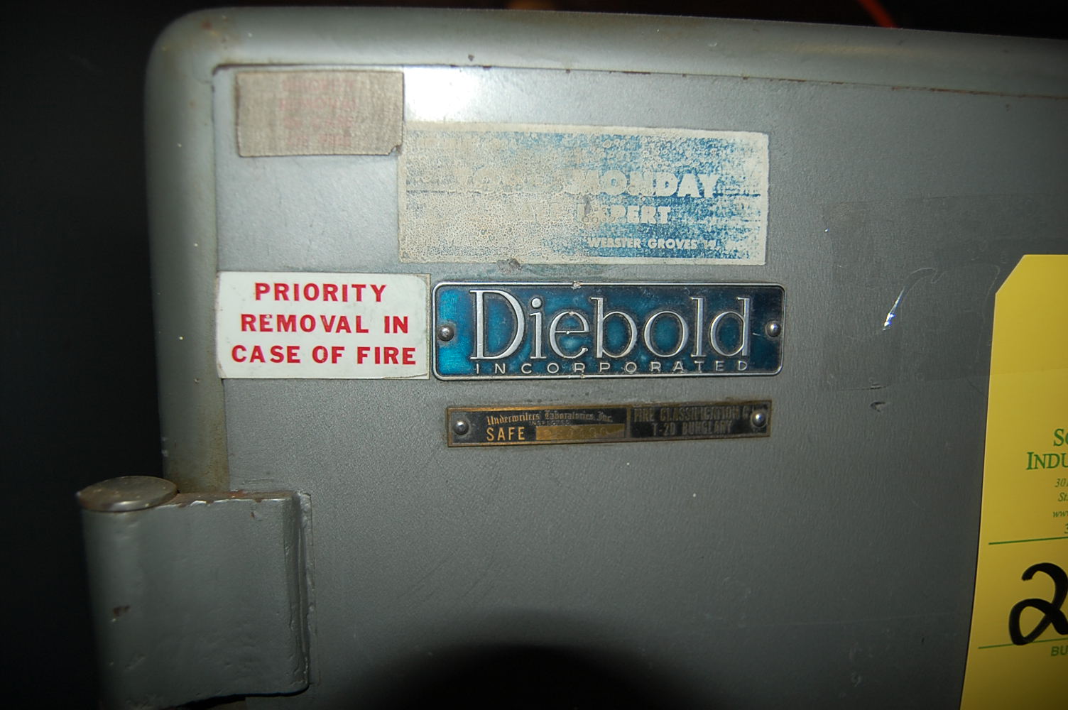 Diebold 2-Door Safe, 38 in. x 60 in. x 24 in., Combination Lock