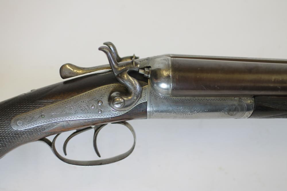 A MIDLAND GUN CO. 12 BORE "DEMON" HAMMER SHOTGUN, with 30 1/4" side by ...
