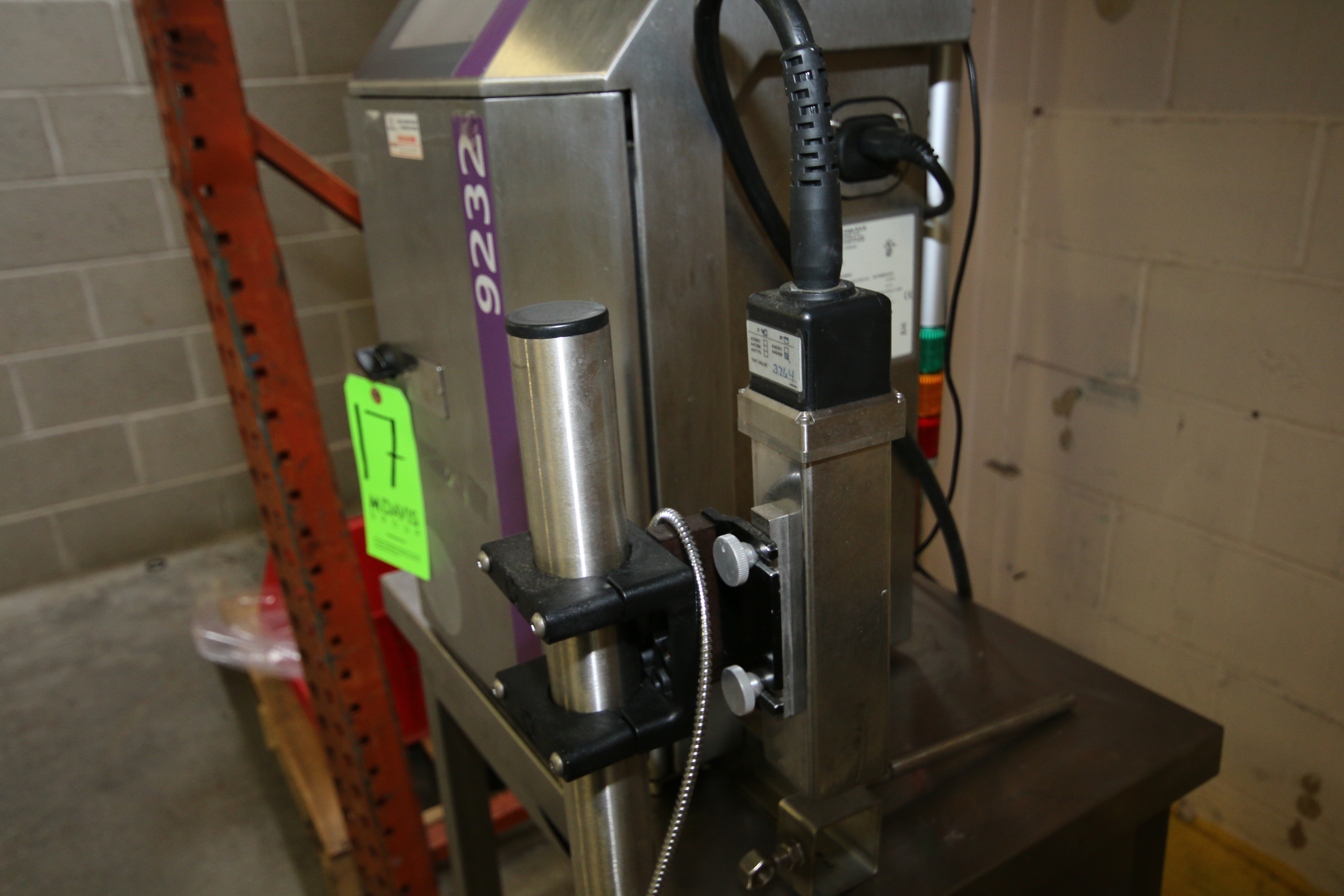 Markem-Imaje Ink Jet Coder, M/N 9232, S/N US13410434, Includes Head and ...