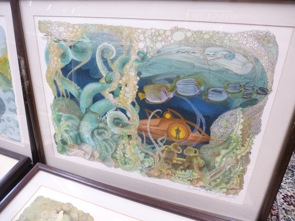 David McCall Johnston; a set of four coloured lithographs including ...