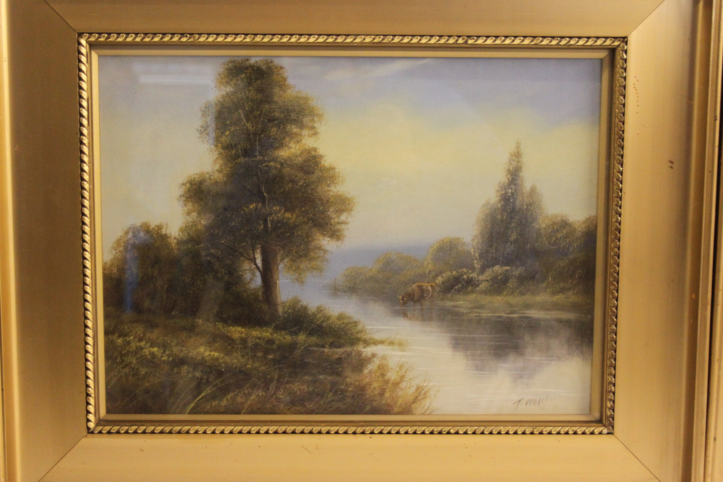 T Wood. A pair of 19th century oil on canvas paintings, Scottish ...