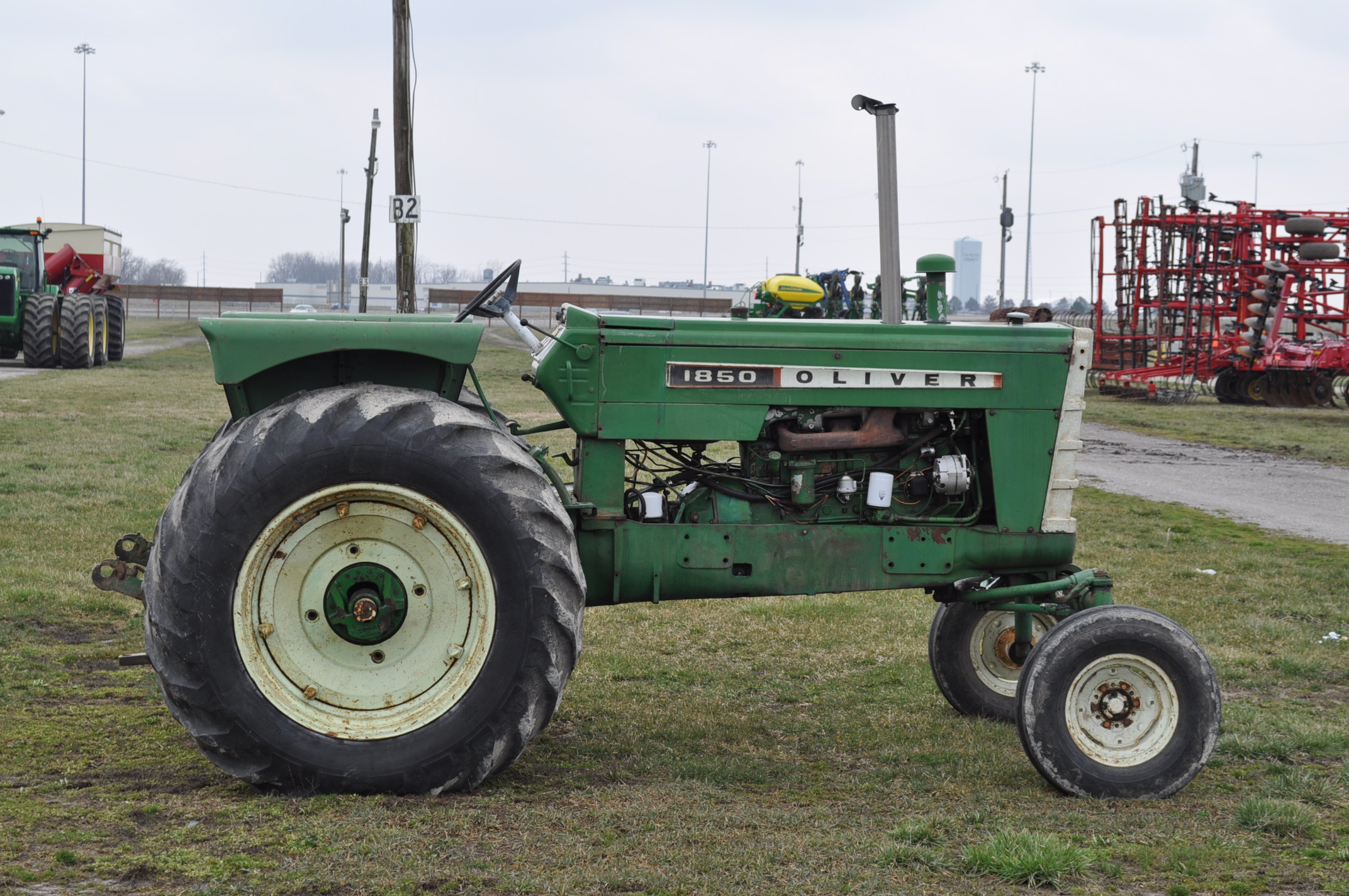 Oliver 1850 tractor, shows 4509 hours, diesel, wide front, 3pt, 540 pto ...