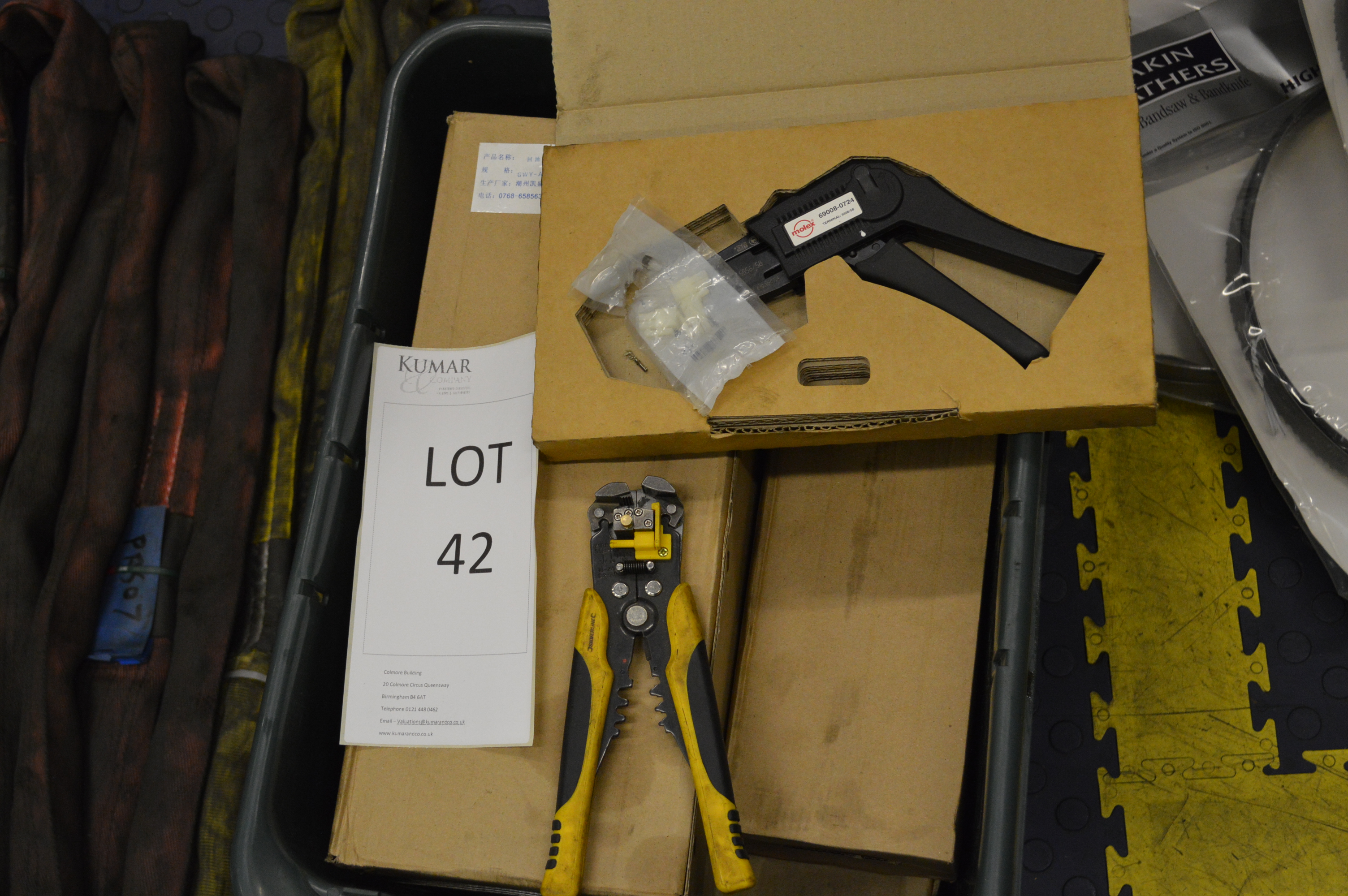 Molex 69008-0724 Terminal Crimping Tool & Jungheinrich Cable Crimping ...