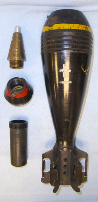 MINT, WW2 Japanese 81mm HE Mortar Round For Type 99 Mortars A near mint ...