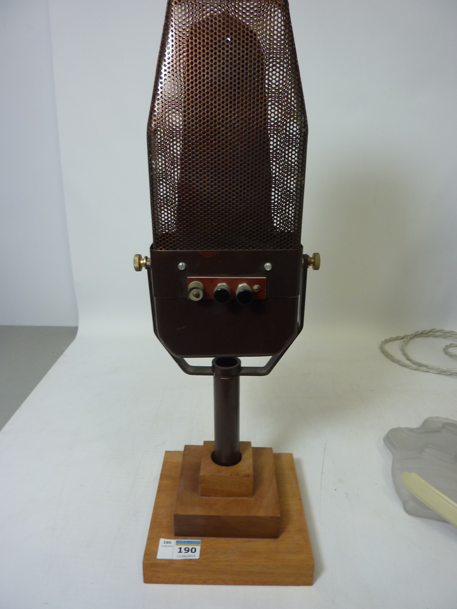 Vintage BBC Marconi Type A style microphone on stand H49cm Condition ...