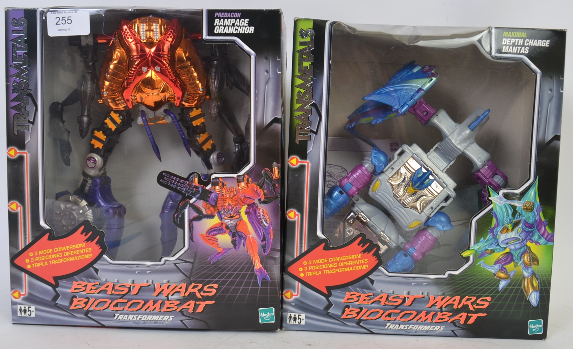 TRANSFORMERS: Two Hasbro Beast Wars Biocombat Transformers - Rampage ...