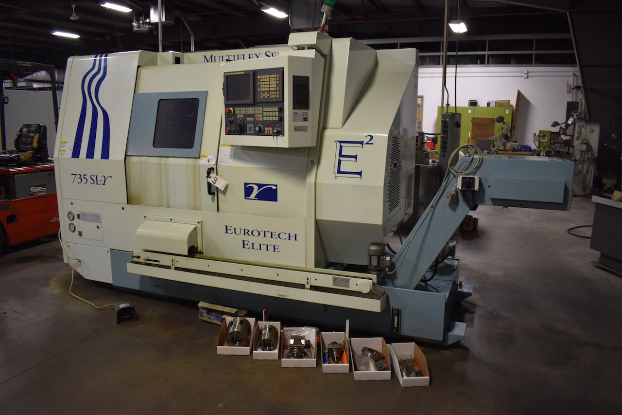 EUROTECH ELITE MULTIFLEX SERIES MODEL 735 SL-Y CNC TURNING CENTER: S/N ...