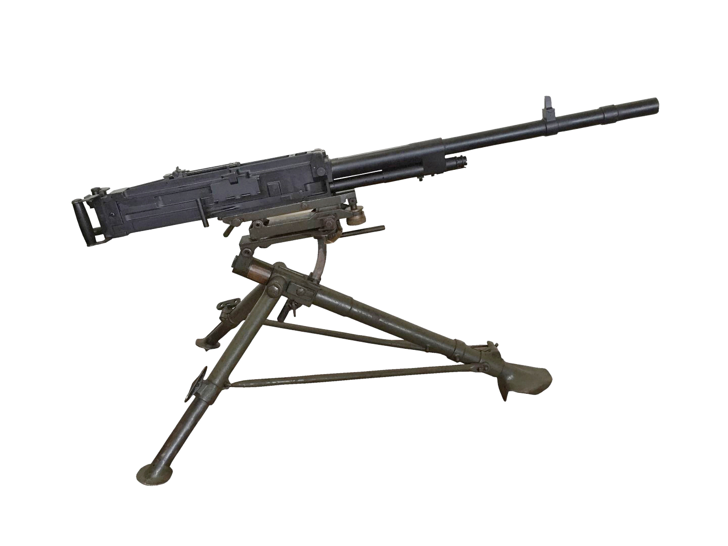 A Breda 7.92mm heavy machine gun together with tripod, a Breda MOD.37aa ...