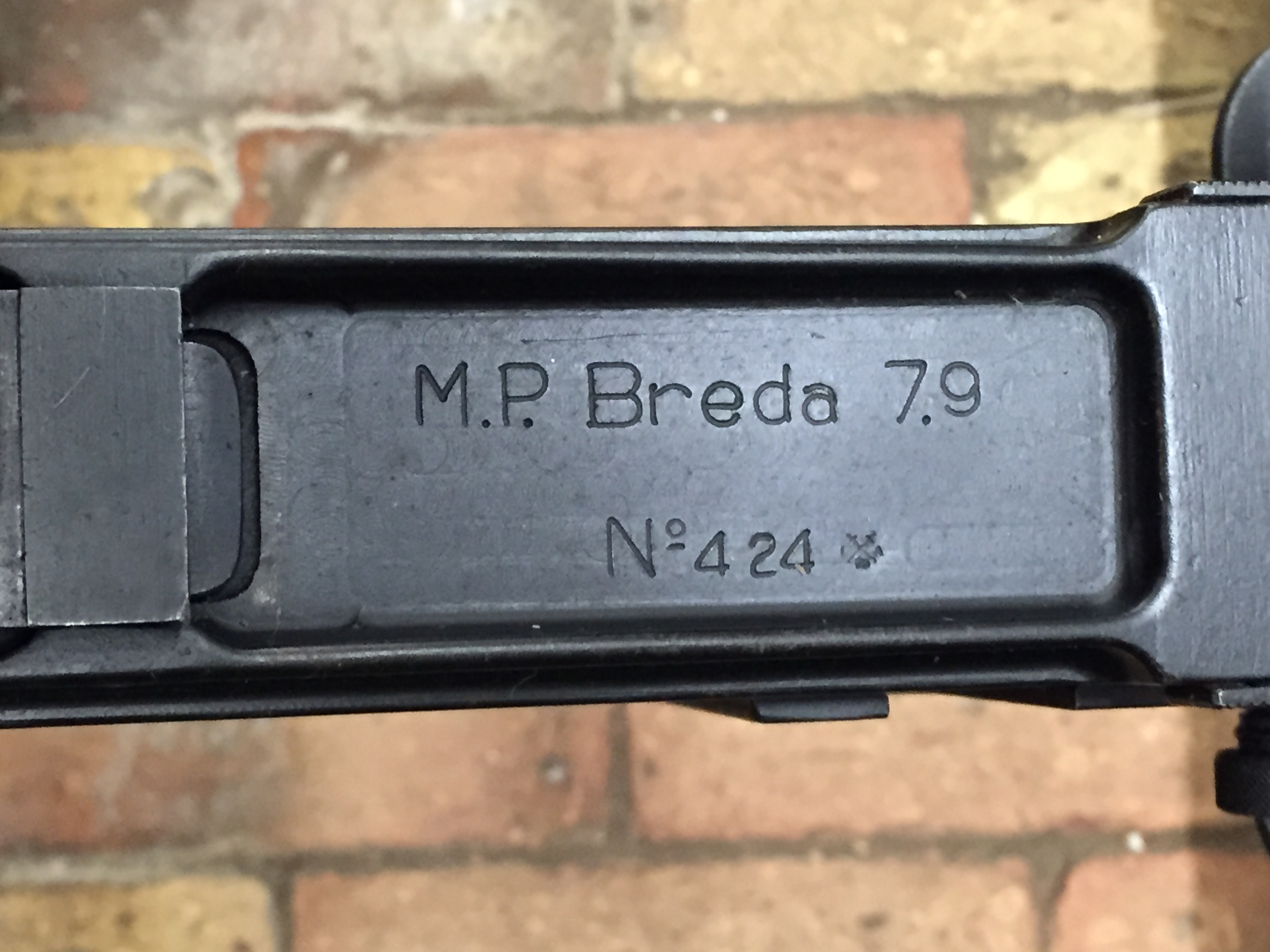 A Breda 7.92mm heavy machine gun together with tripod, a Breda MOD.37aa ...