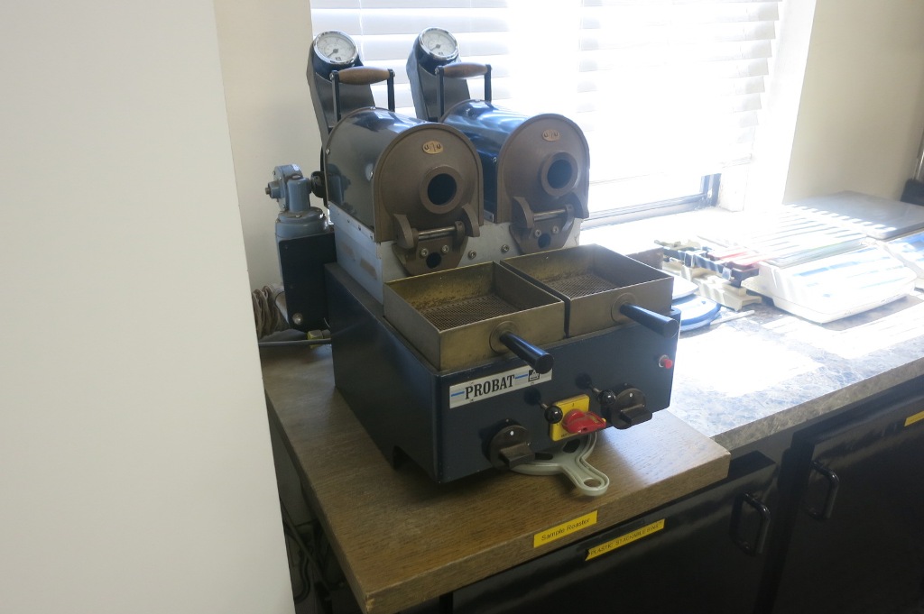 Probat BRZ-2 lab roaster, s/n 99/40194, 2.8-3.5 oz per drum capacity ...