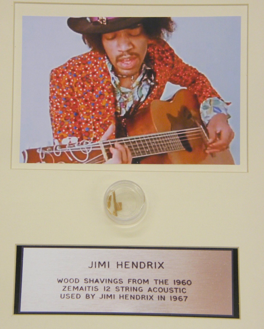 Jimi Hendrix - Shavings from the 1967 Zemaitis twelve string acoustic ...