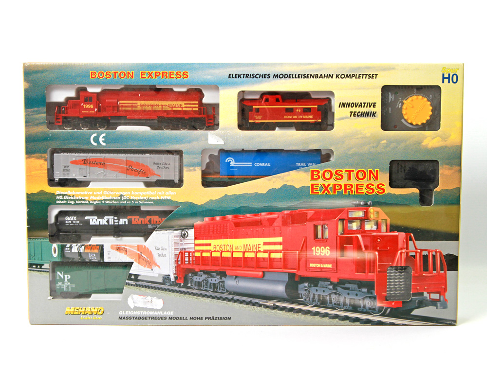 MEHANO train line vier Zugsets, Spur H0, bestehend aus 2x "Baltimore ...