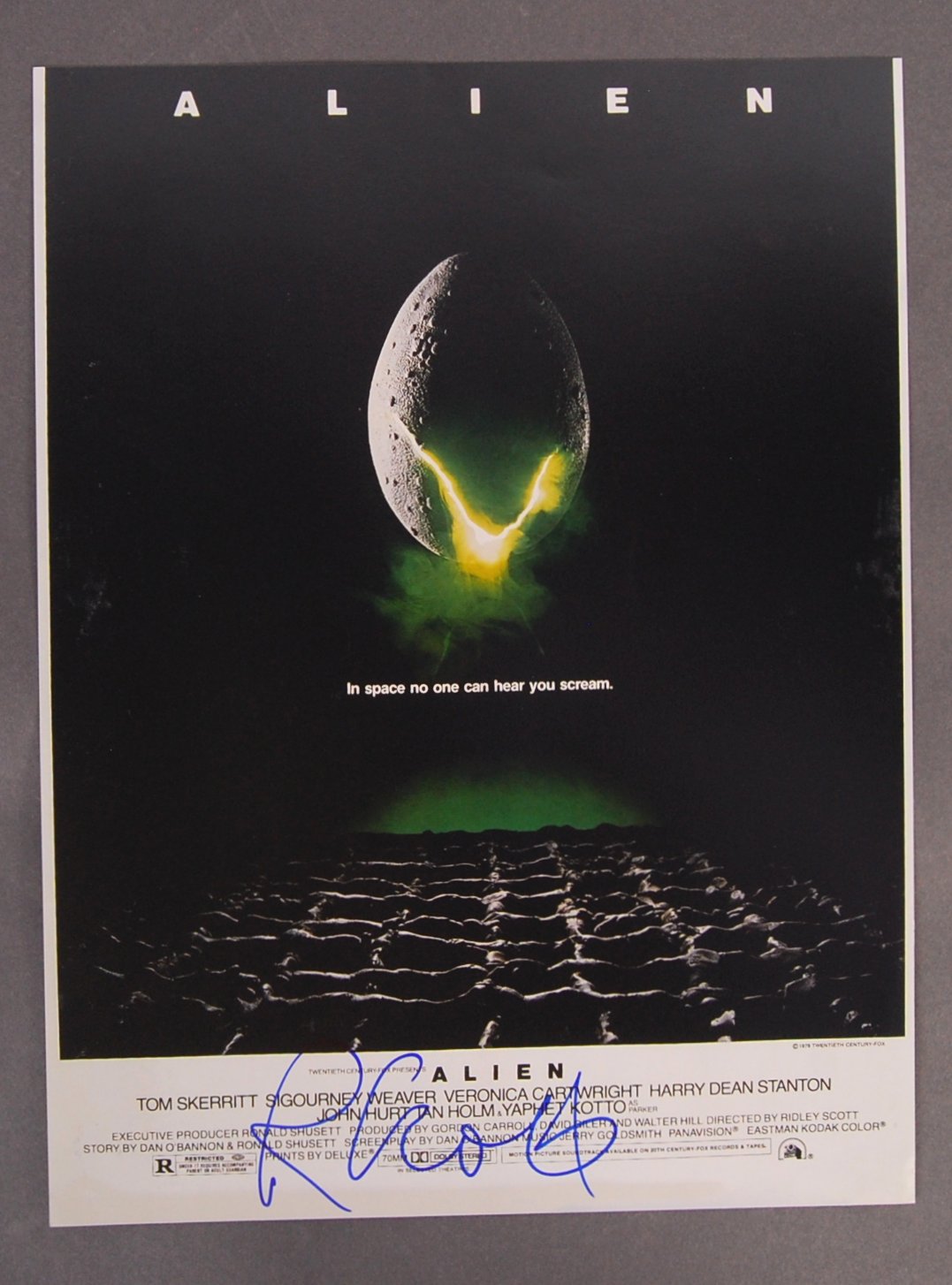 Alien - Ridley Scott - English Filmmaker - rare autographed 16x12 ...