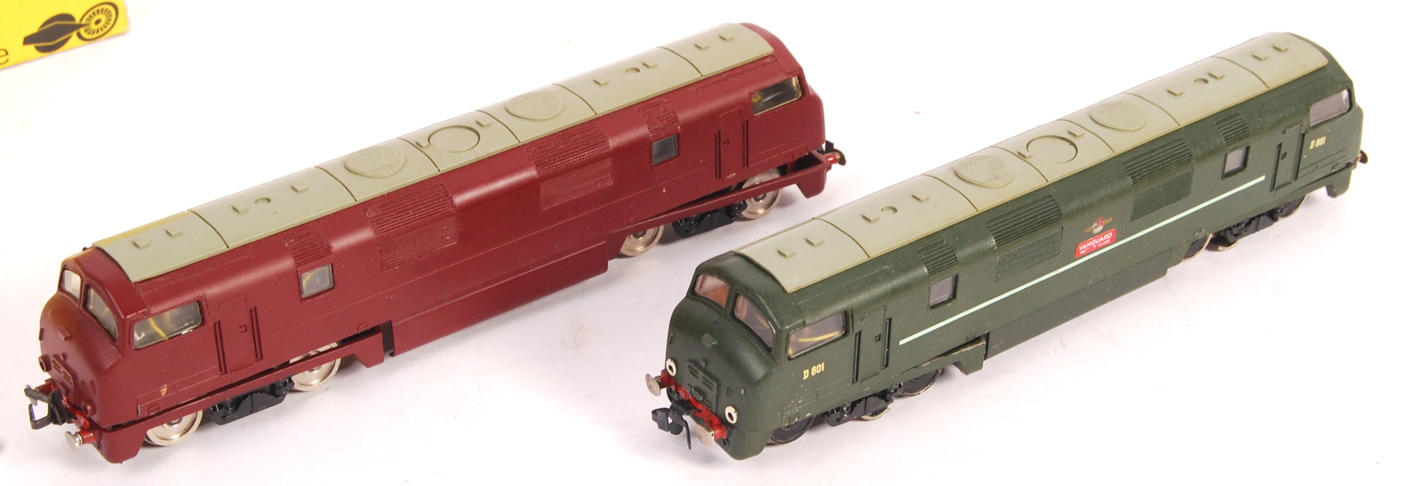 Two original vintage Trix 00 gauge model railway train set locomotives ...
