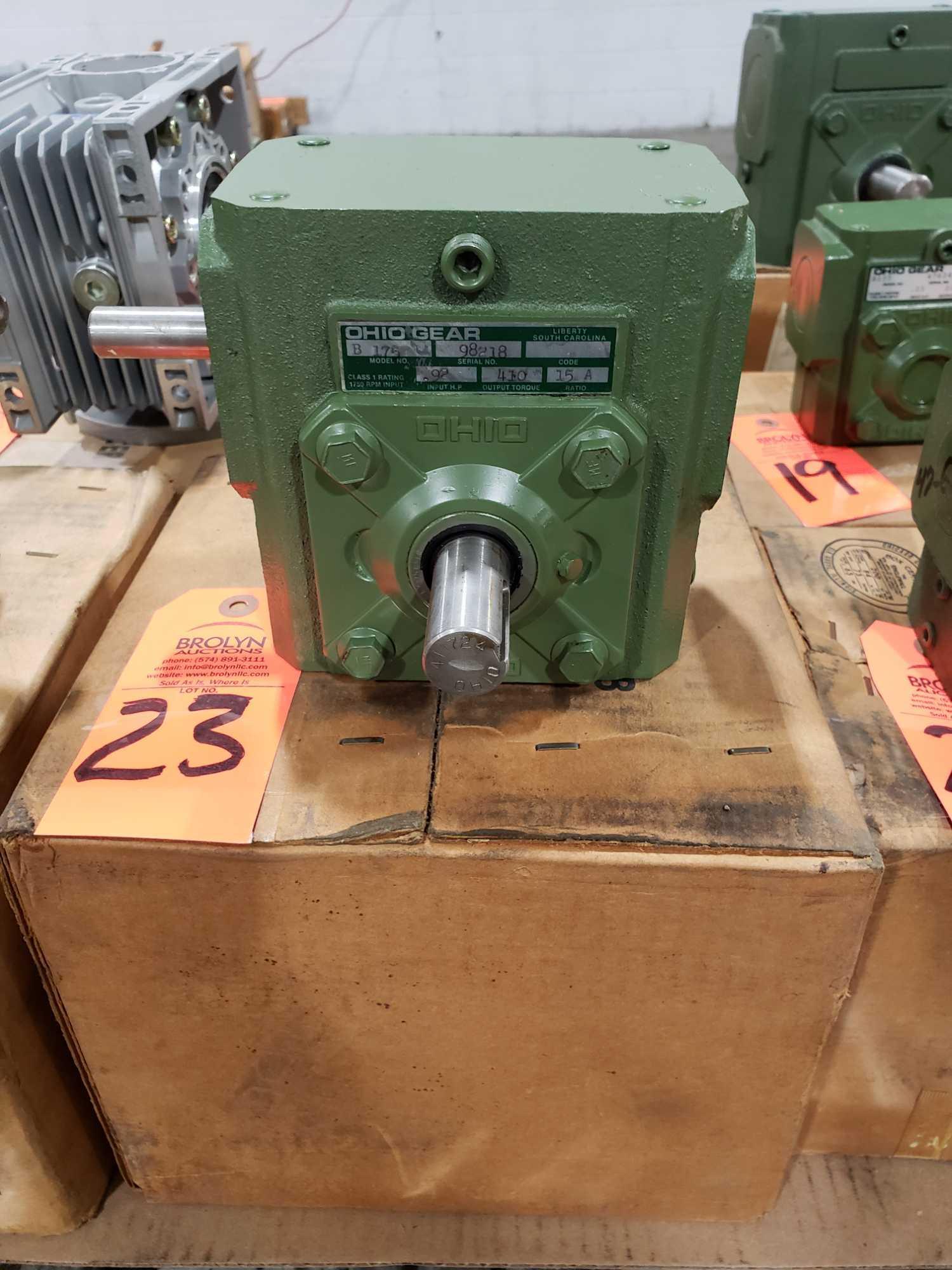 Ohio Gear model B175 gear box. 15:1 ratio. New in box. This item can be ...