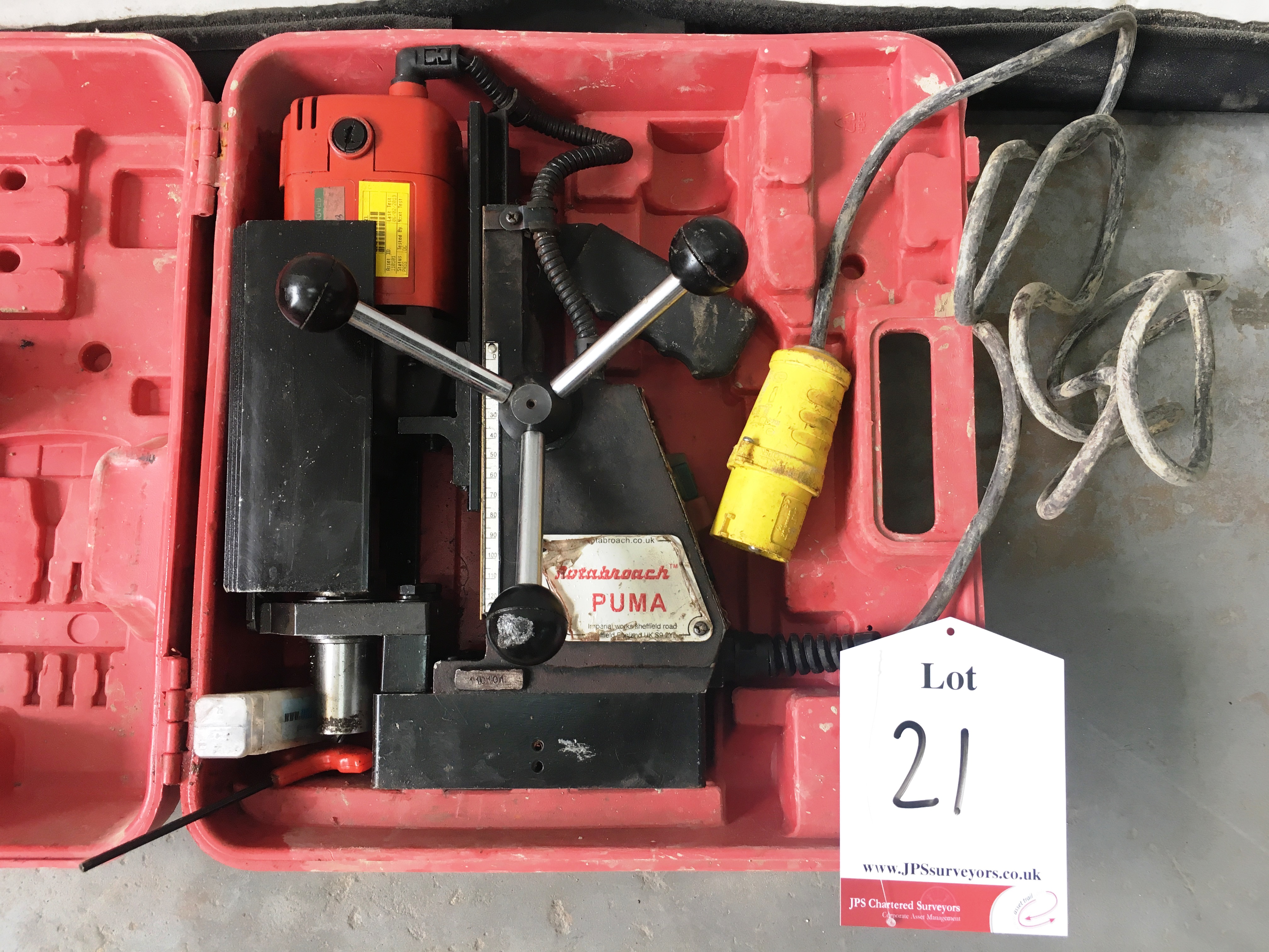 Rotabroach Puma Magnetic Drilling Machine w/ Case - Single Phase - 30mm ...