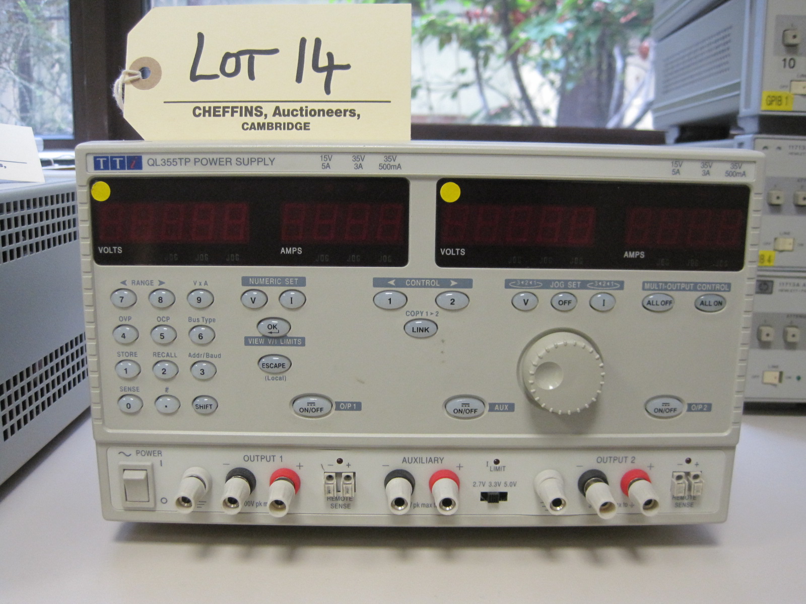 TTi QL355TP dual power supply (15v 5A, 35V 3A, 35V 500mA)
