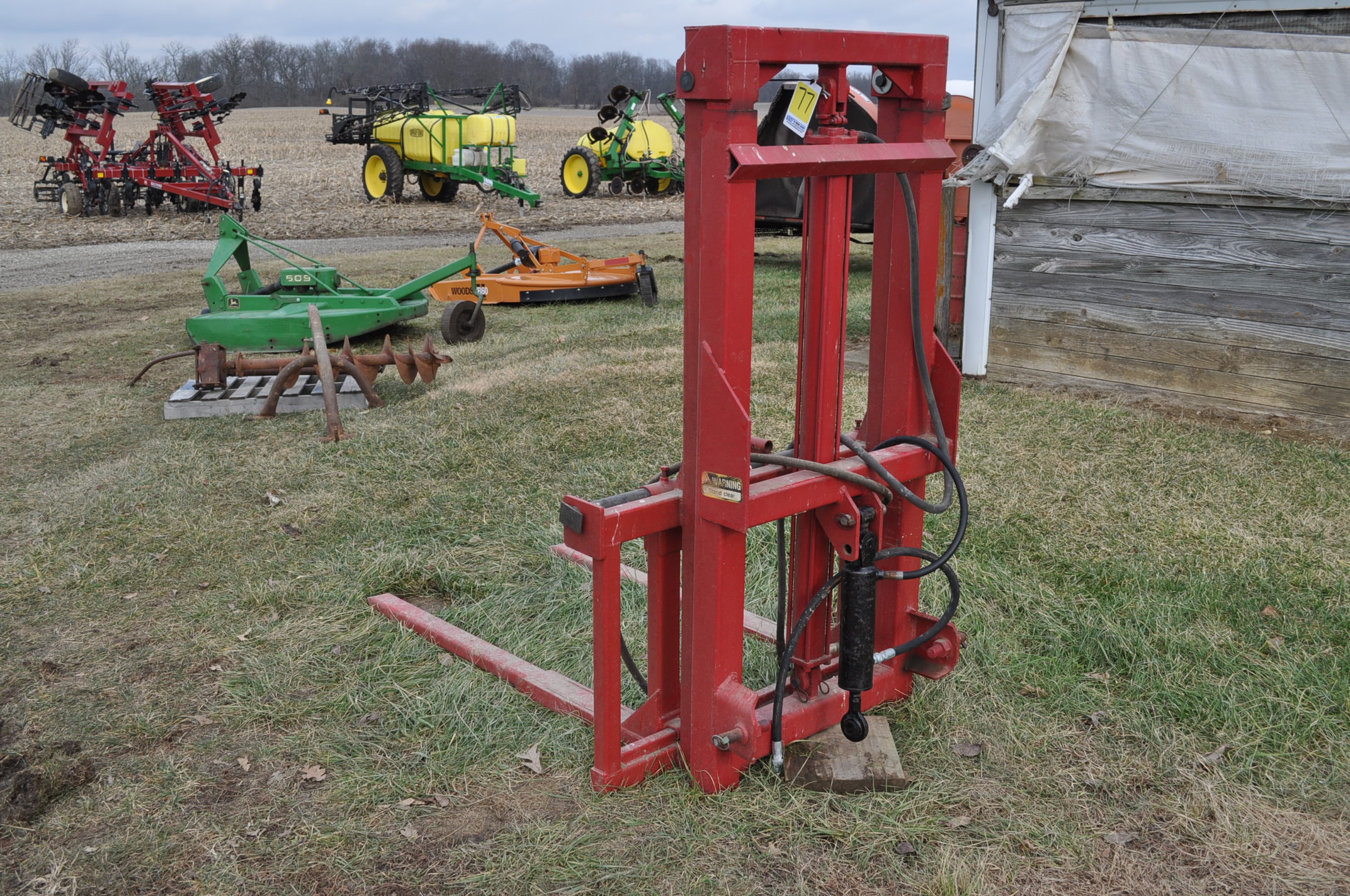 3 pt. Worksaver forklift, 52” forks, single stage