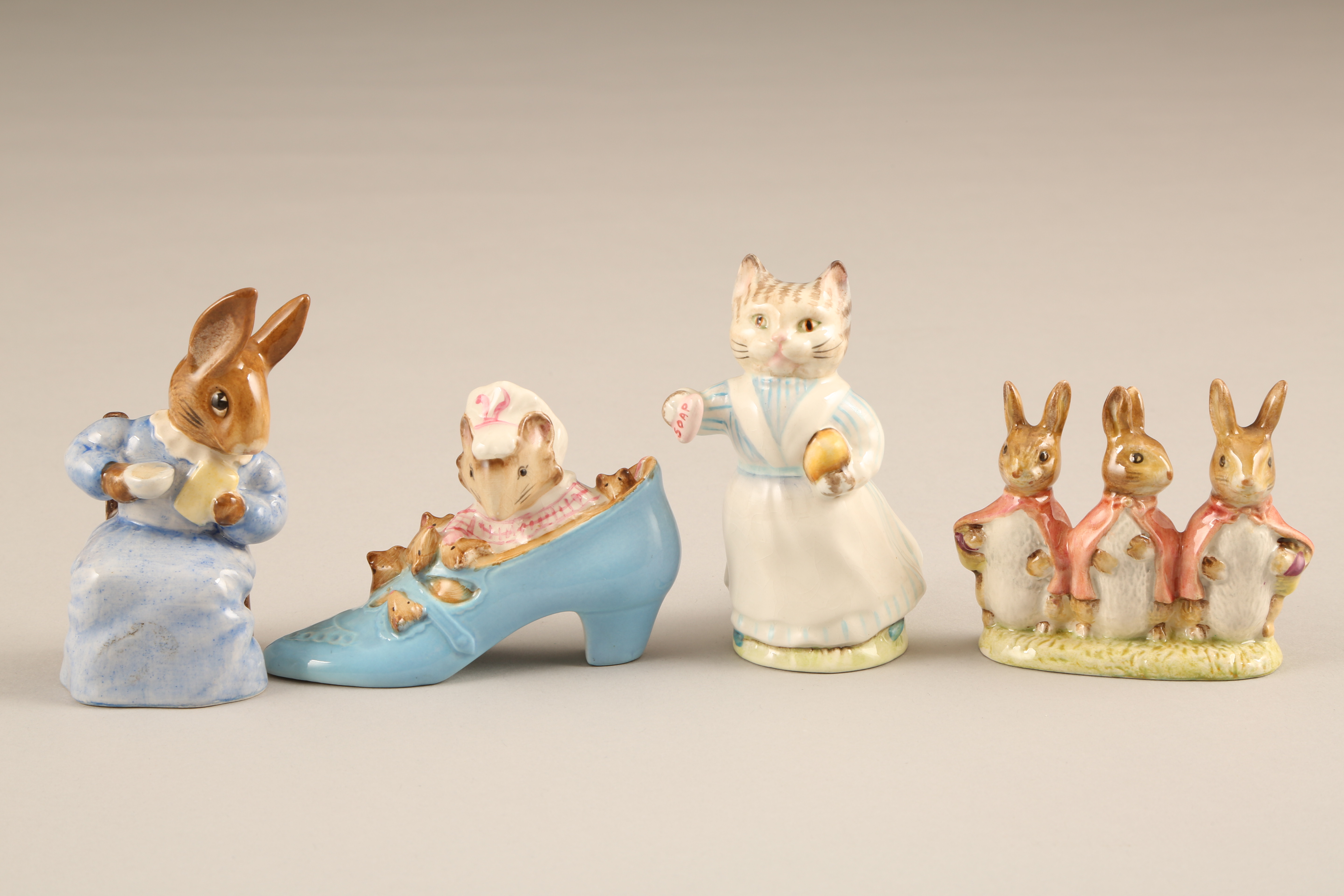 A collection of thirty Beswick Pottery Beatrix potters figure ornaments ...