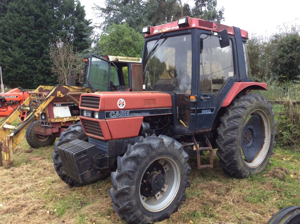 Case International 885 XL 4WD tractor. 1987. Registration E558 GDX ...