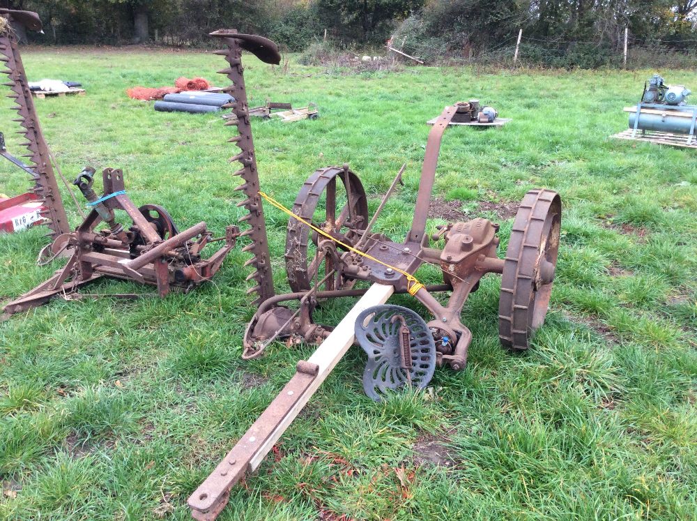Bamford Royal trailed finger bar mower.