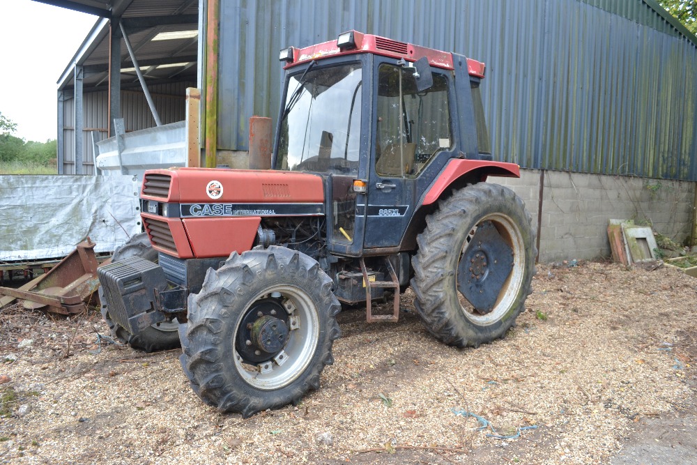 Case International 885 XL 4WD tractor. 1987. Registration E558 GDX ...