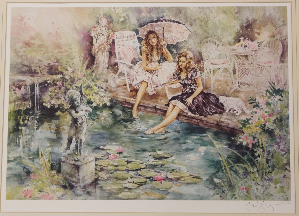 Gordon King - large framed limited edition print 527/850 'The Enchanted ...