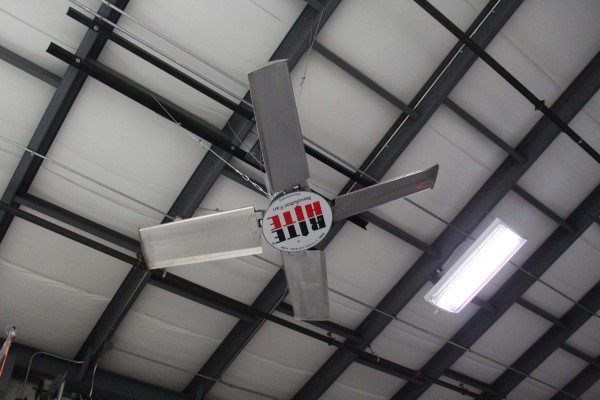 Rite Hite Revolution Ceiling Fan, 8' 4 Blade | Location: Shipping Dock ...