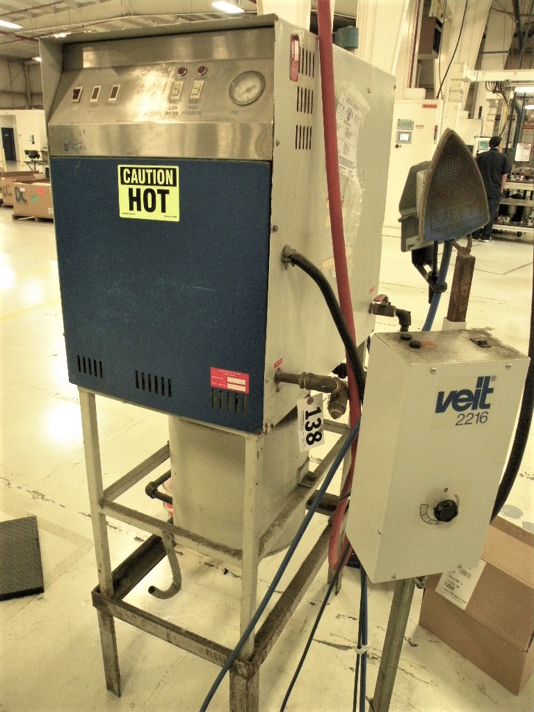 Veit Model 2373 Boiler with 1 Steam Iron: S/N 61782