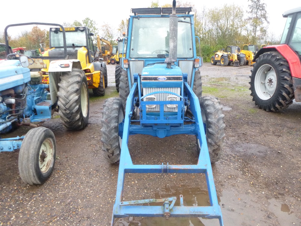 Ford 4110 Tractor with AP Cab, Floor Change & Front Loader. Ser.No ...