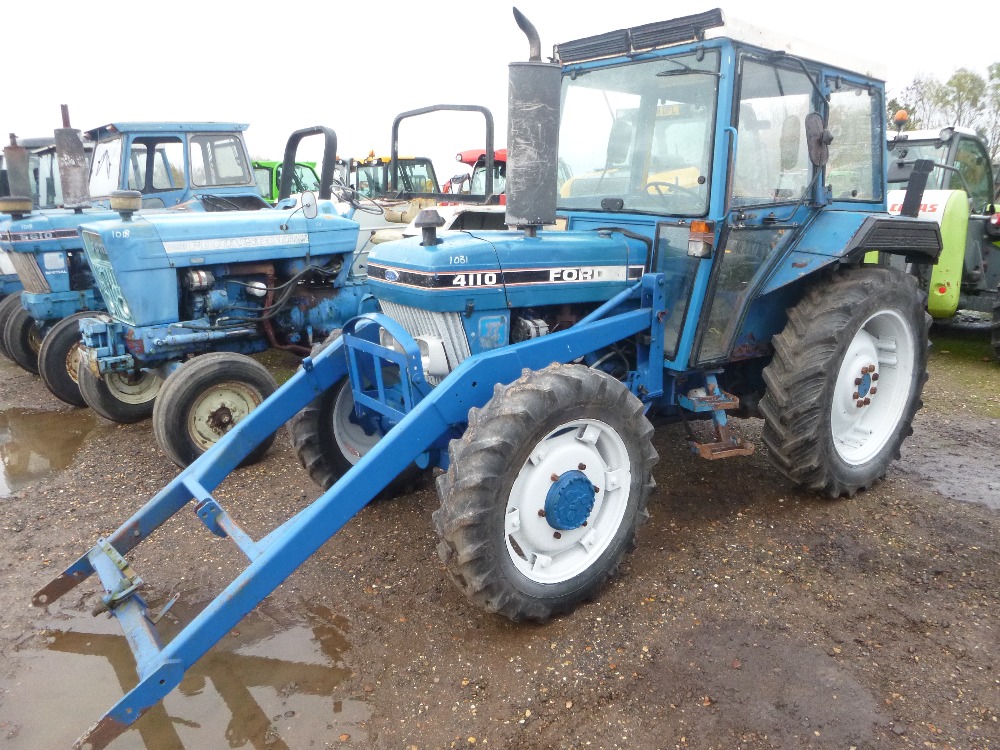 Ford 4110 Tractor with AP Cab, Floor Change & Front Loader. Ser.No ...