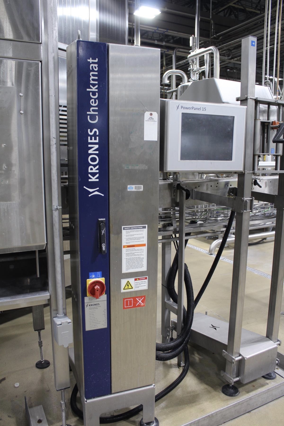 2010 Krones Checkmat Bottle Inspector 731 FM-K, NEMA 12, S/N K731G94 ...