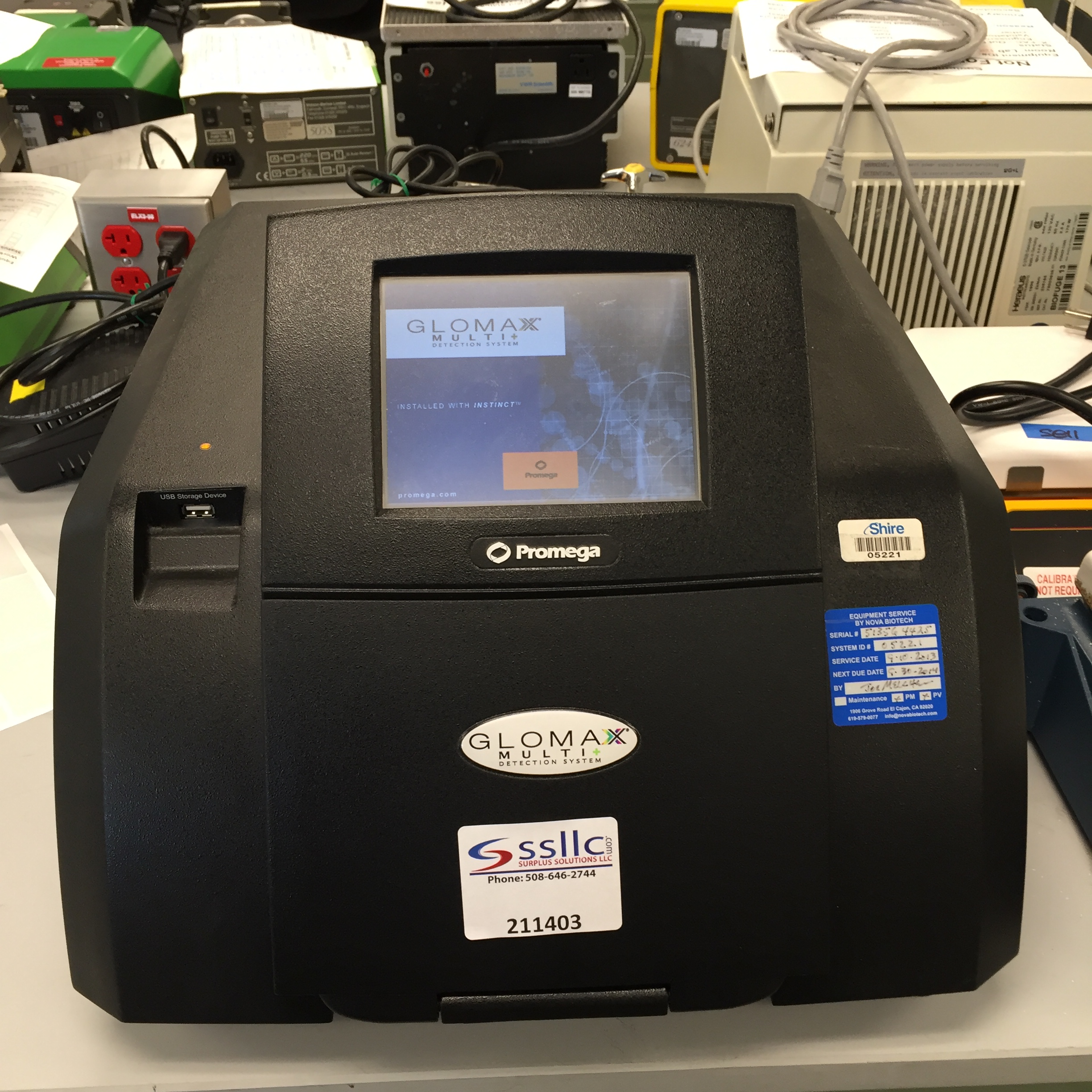 Promega Glomax Multi+ Detection System Installed w Instinct, Model ...