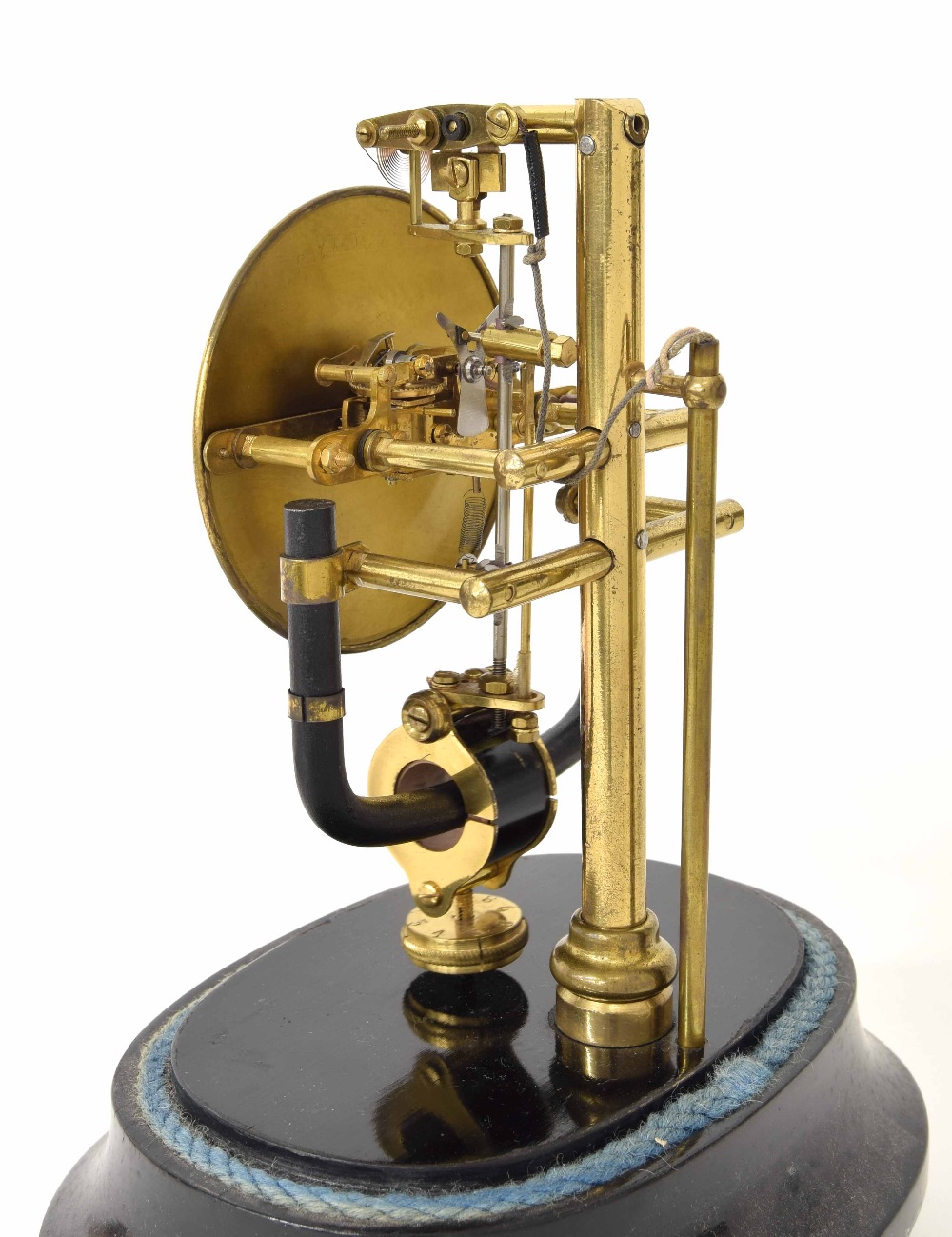 Bulle Clockette electric mantel clock, the 3.5" brass dial signed Bulle ...