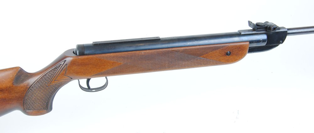 .22 Original Model 35, c.1960, break barrel air rifle with tunnel fore ...