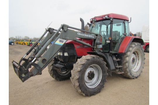 Case International MX 110 Tractor with Quickie 675 Loader. V5 will be ...