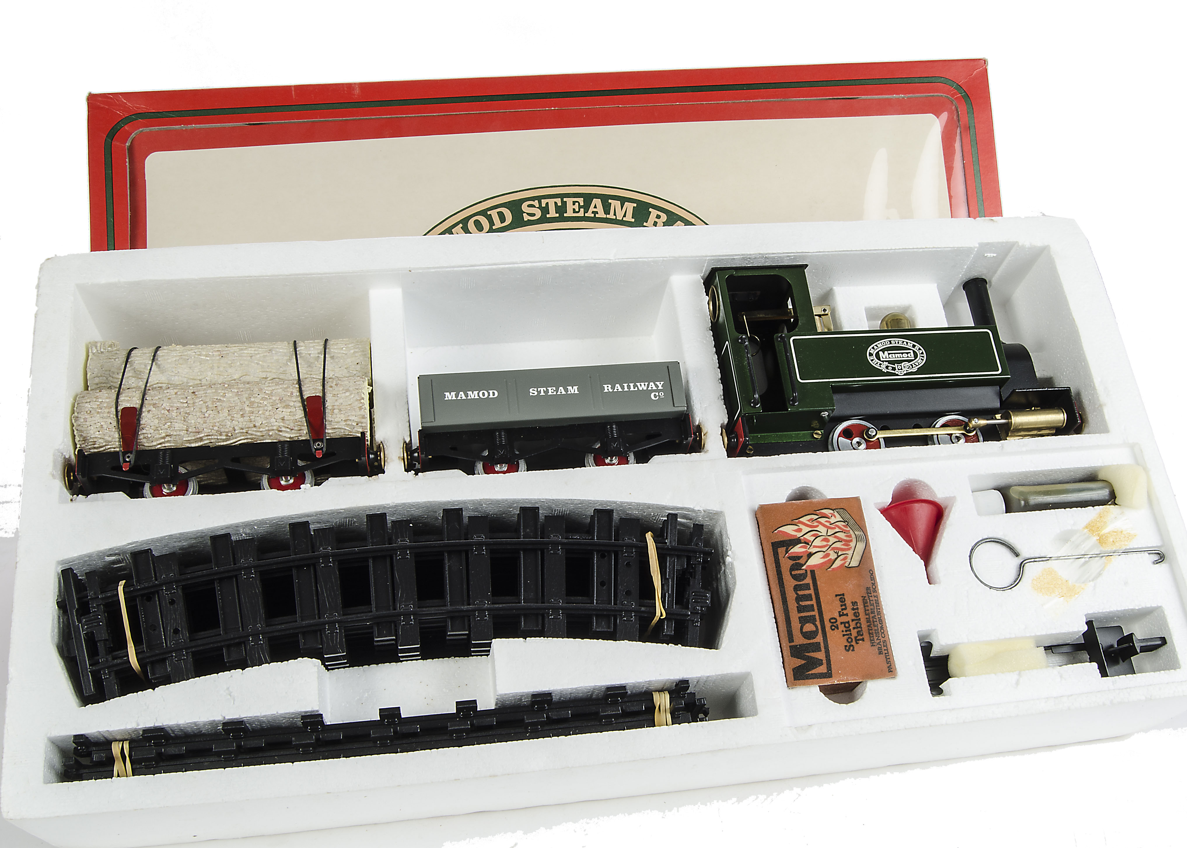 Mamod 0 Gauge (Narrow Gauge) Live Steam Freight set: as new, with SL1 ...