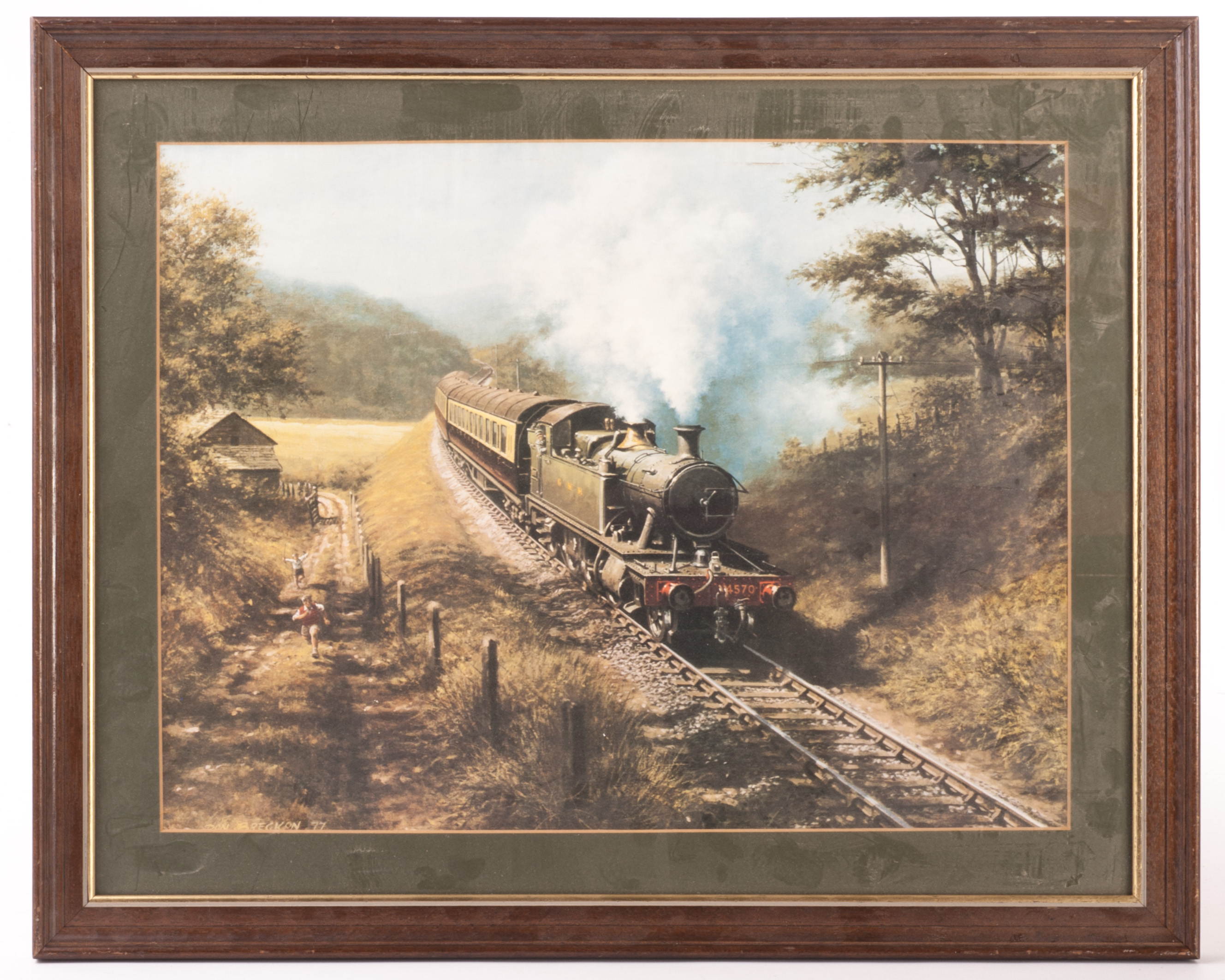 Don Breckon Framed Prints: Racing the Train’ with GWR Prairie on ...