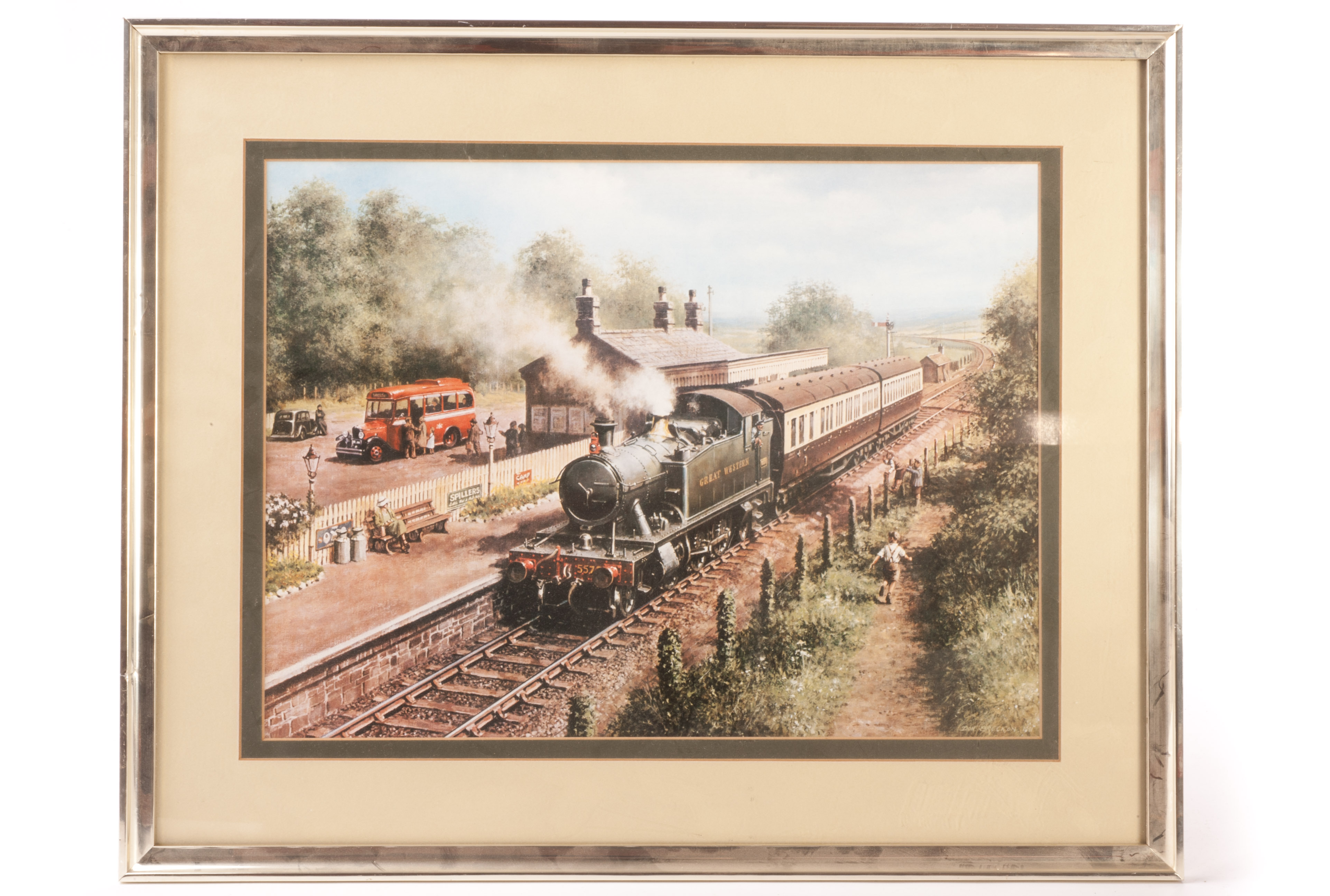 Don Breckon Framed Prints: Racing the Train’ with GWR Prairie on ...