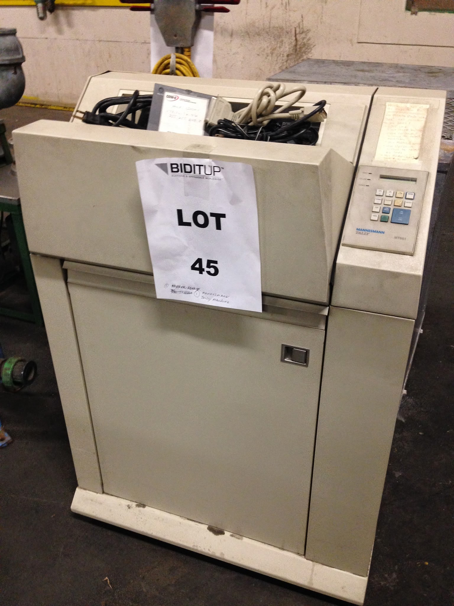 Mannesmann tally machine