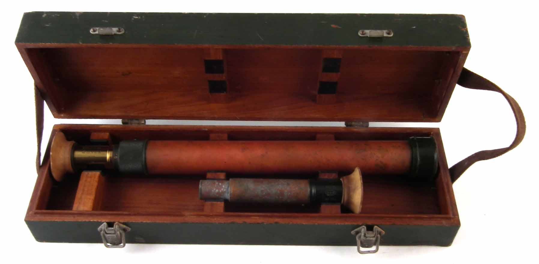 British WW1 Tel. Flash Spotting Scope Mk II, stamped W.O. & Co. in ...