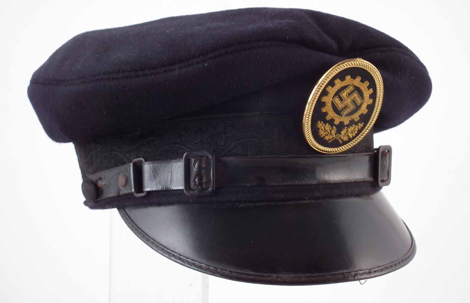 German Third Reich WW2 DAF members cap, with label to inside bearing ...