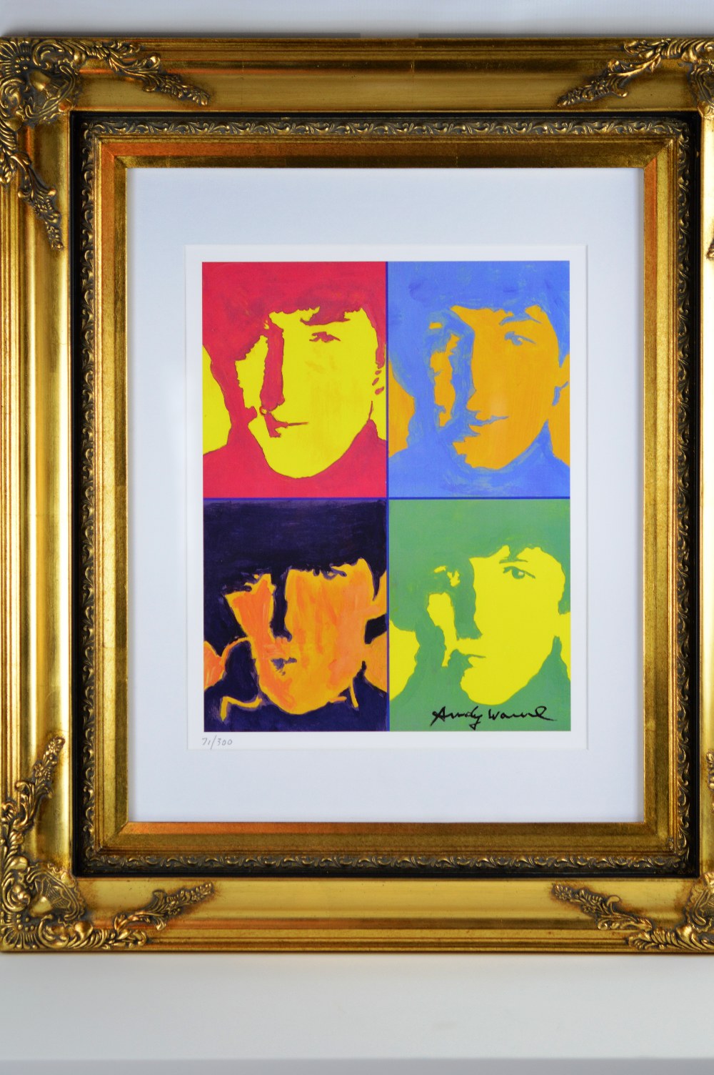 Andy Warhol Signed & Hand-Numberd Limited Edition "The Beatles ...