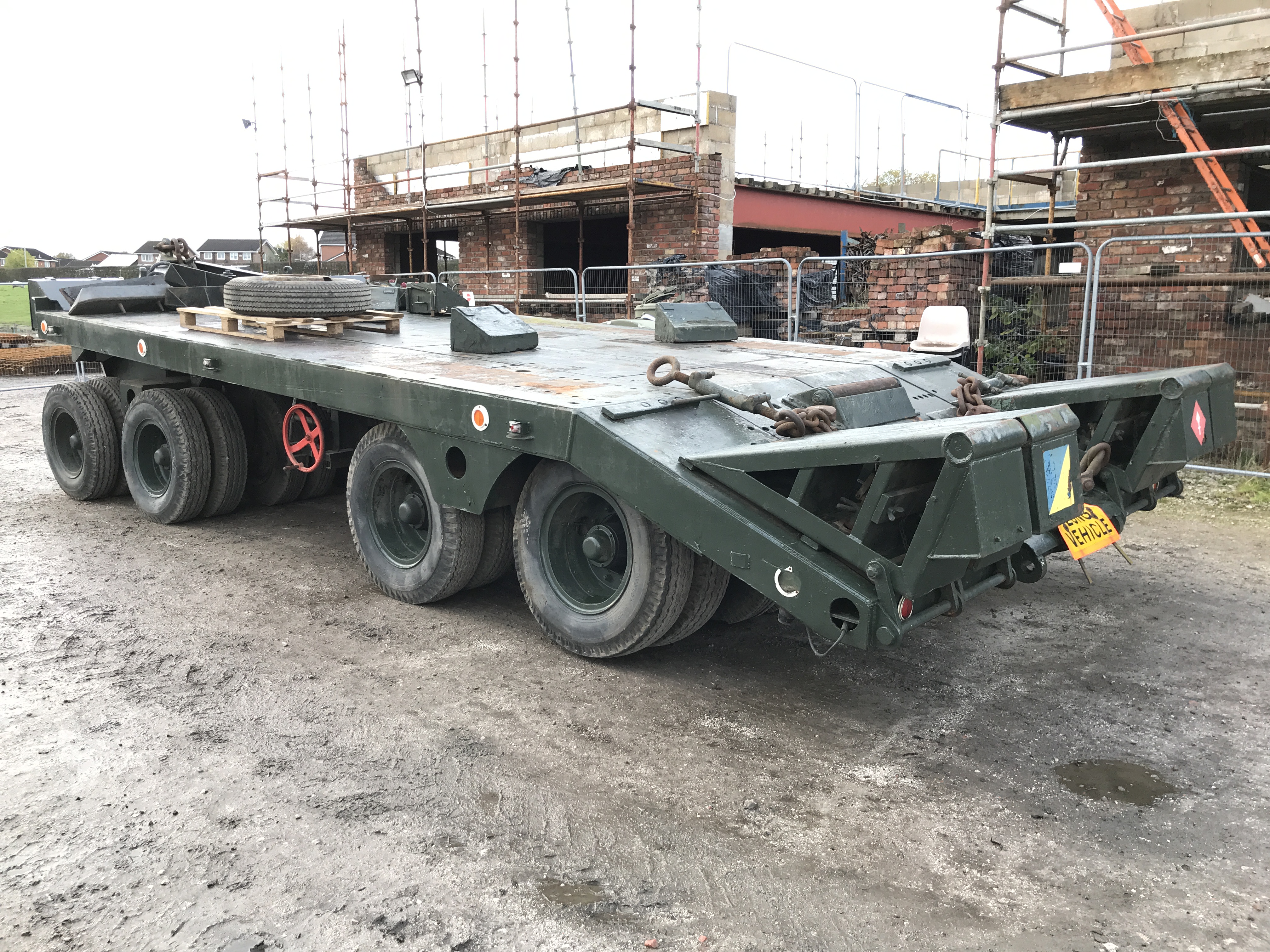 Dyson 50 TON FOUR AXLE DRAWBAR TANK TRANSPORTER TRAILER, registration ...