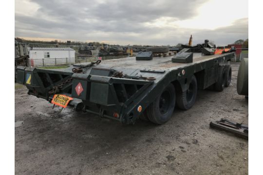 Dyson 50 TON FOUR AXLE DRAWBAR TANK TRANSPORTER TRAILER, registration ...