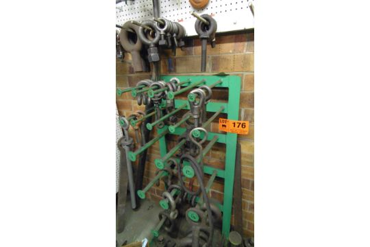 LOT/ EYE BOLTS WITH RACK