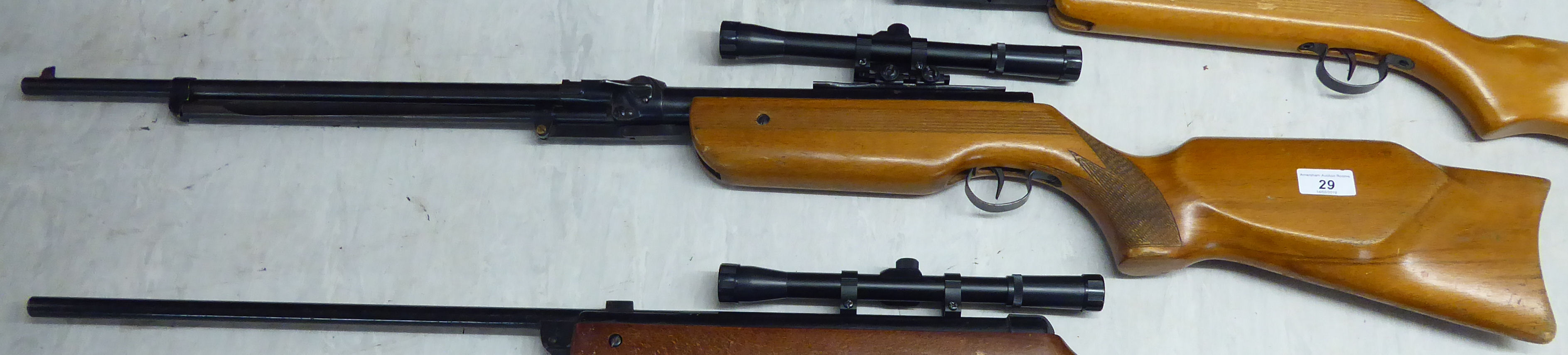 A Relum Tornado .22 calibre air rifle, model no.21711 BSR