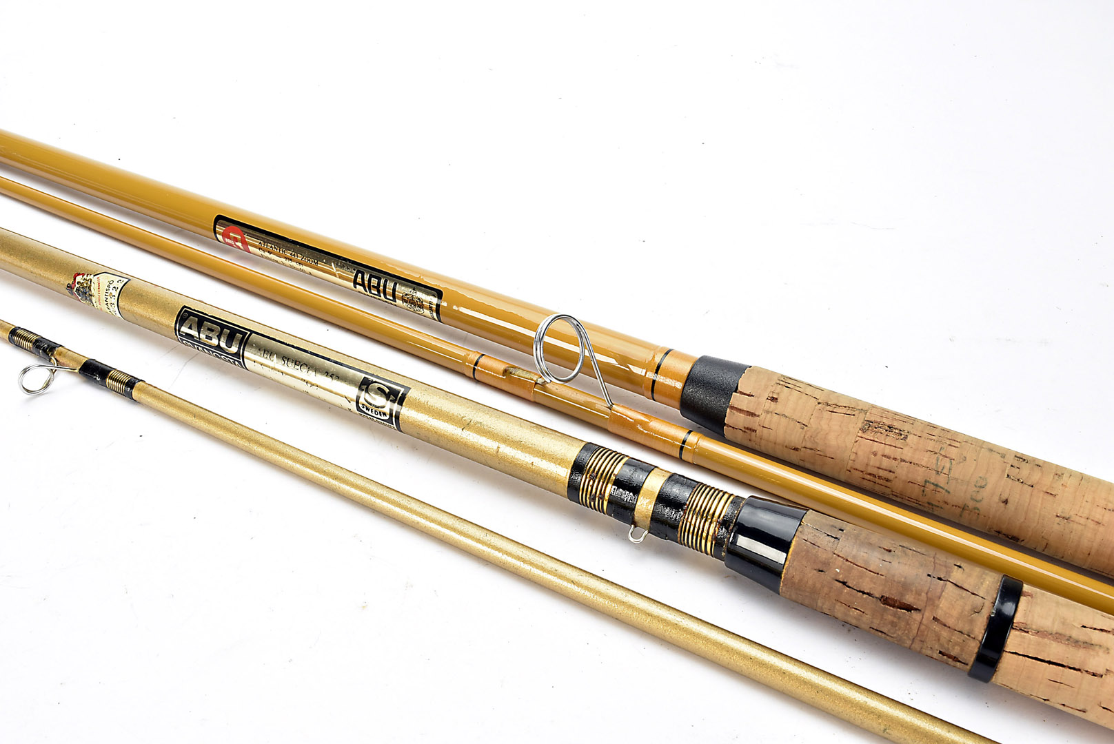 Angling Equipment, a vintage ABU Atlantic 443 Zoom spinning rod, 9 ...